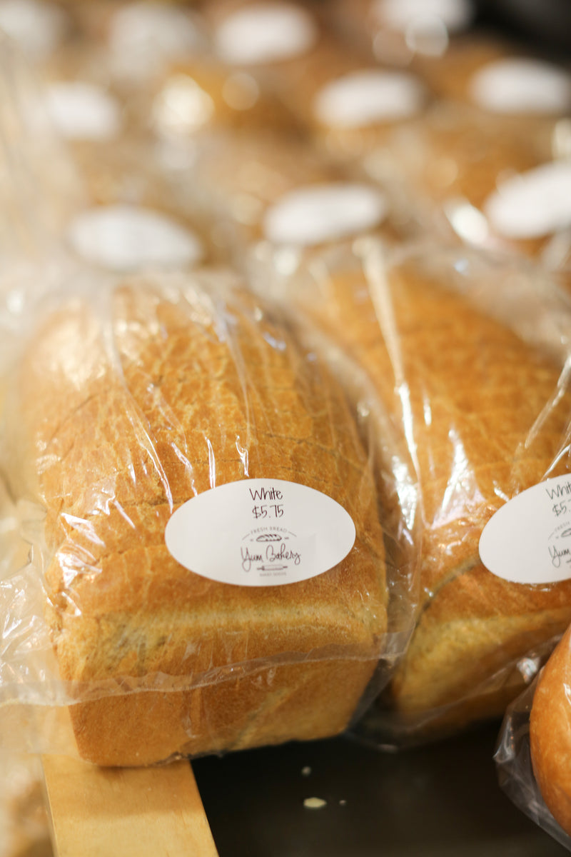 White Bread Sliced – YUM Bakery Calgary