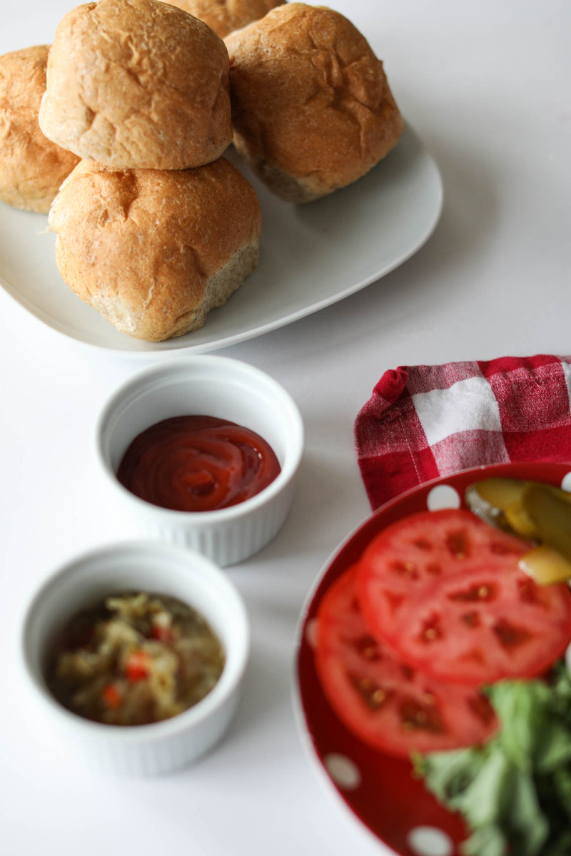 White Hamburger Buns 1/2 Dozen – YUM Bakery Calgary
